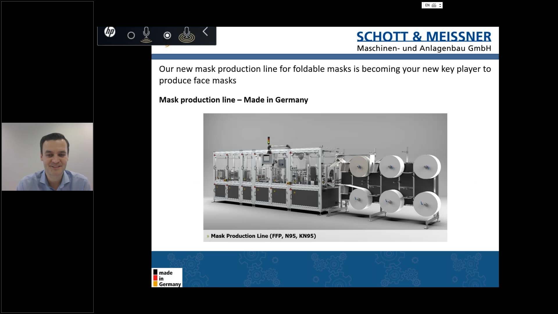 Schott & Meissner technology for FFP1 and 2 masks