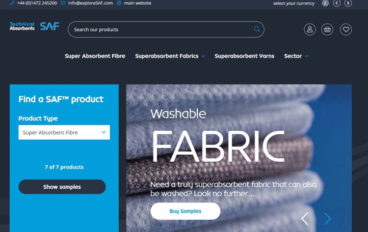 New online shop for Superabsorbent samples